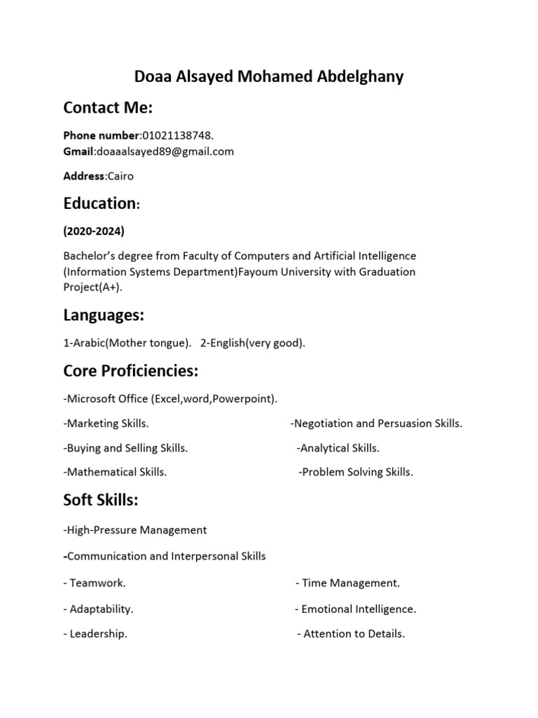 Doaa Alsayed Mohamed Abdelghany | PDF