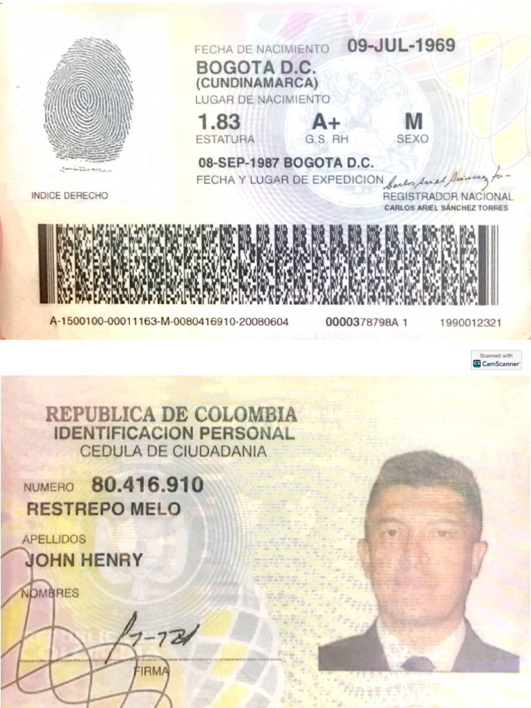 Cédula Jhon Restrepo | PDF