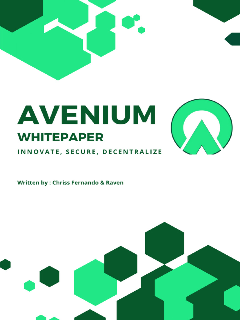 Avenium Whitepaper v1 | PDF