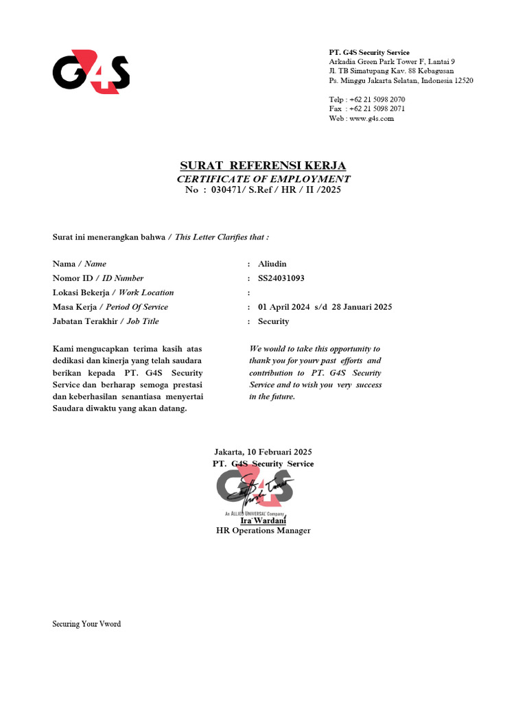 Paklaring - Aliudin (Iii) | PDF