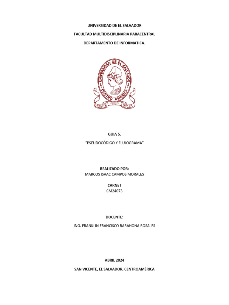 Guia#5 Pseudocodigo y Flujograma | PDF | Algoritmos | Triángulo
