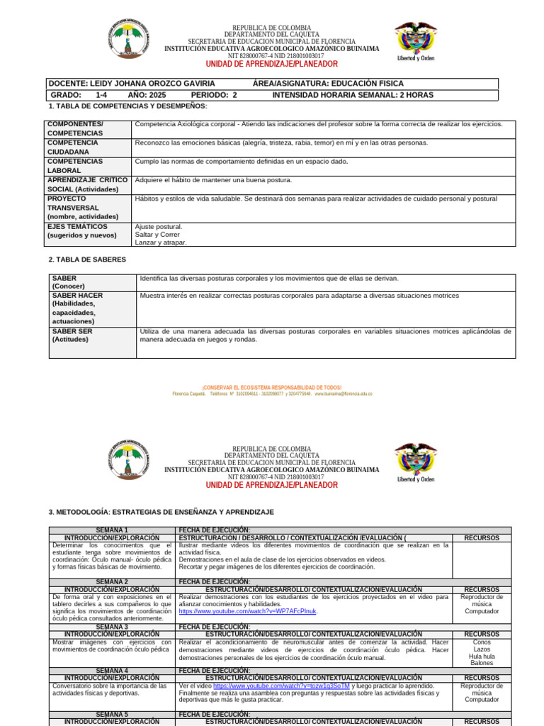 Planeador Leidyorozco Edu, Fisica Leidyorozco 1 4 2p | PDF ...
