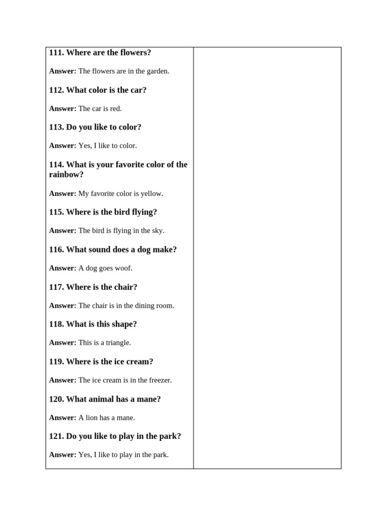 Baby 500 English Sentences | PDF | Elephant