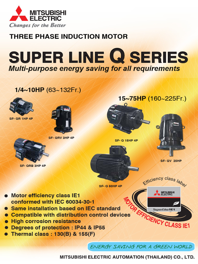 Superline Q Series Full | PDF | Electric Motor | Electrical Engineering