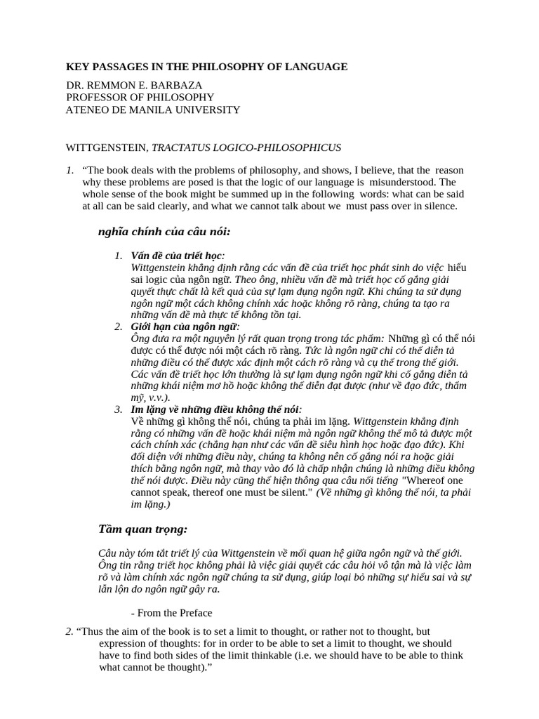 language philosophy | PDF