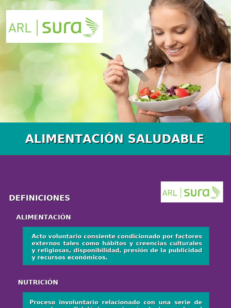Alimentacion Saludable | PDF | Alimentos | Nutrición