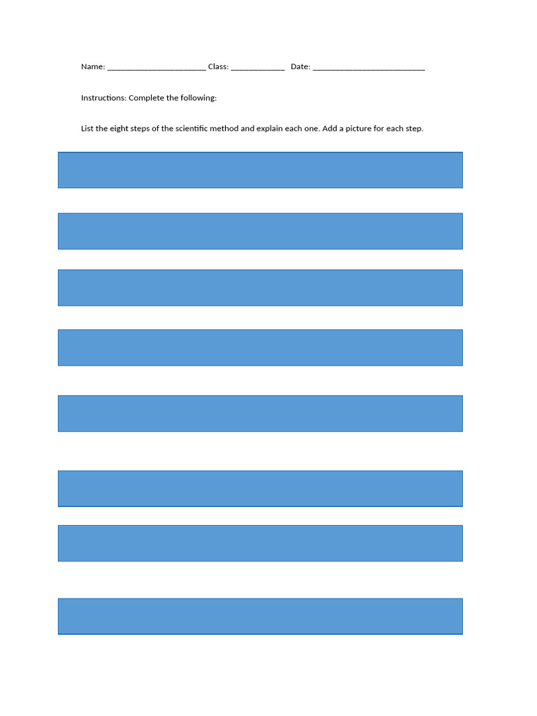 Steps of The Scientific Method | PDF