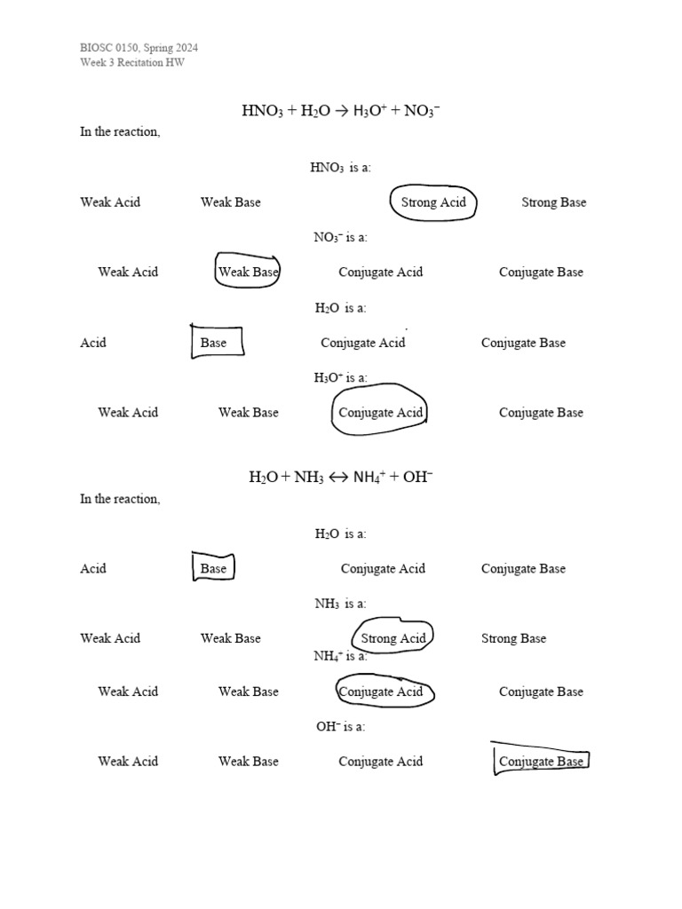 Bio Homework January 24 | PDF | Acid | Buffer Solution