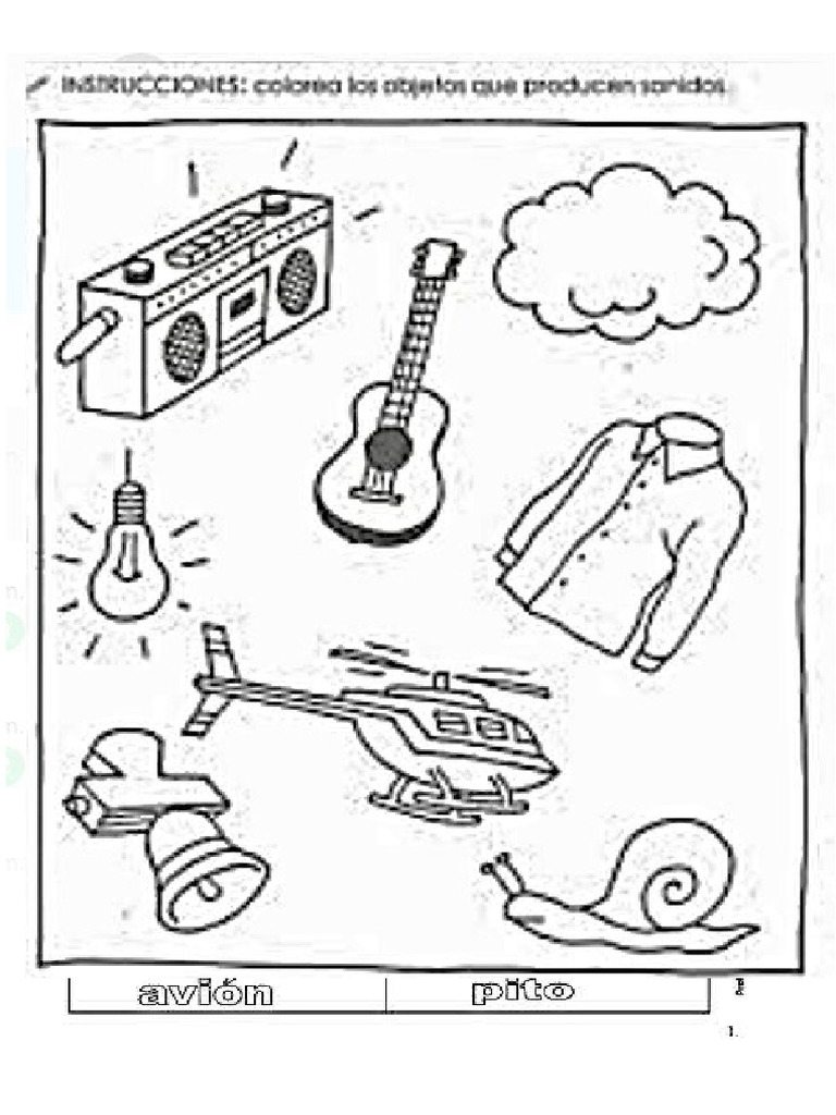 Ficha Sonidos | PDF