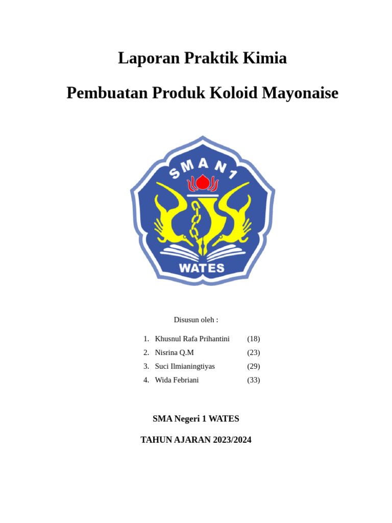 Laporan Uprak Kimia | PDF