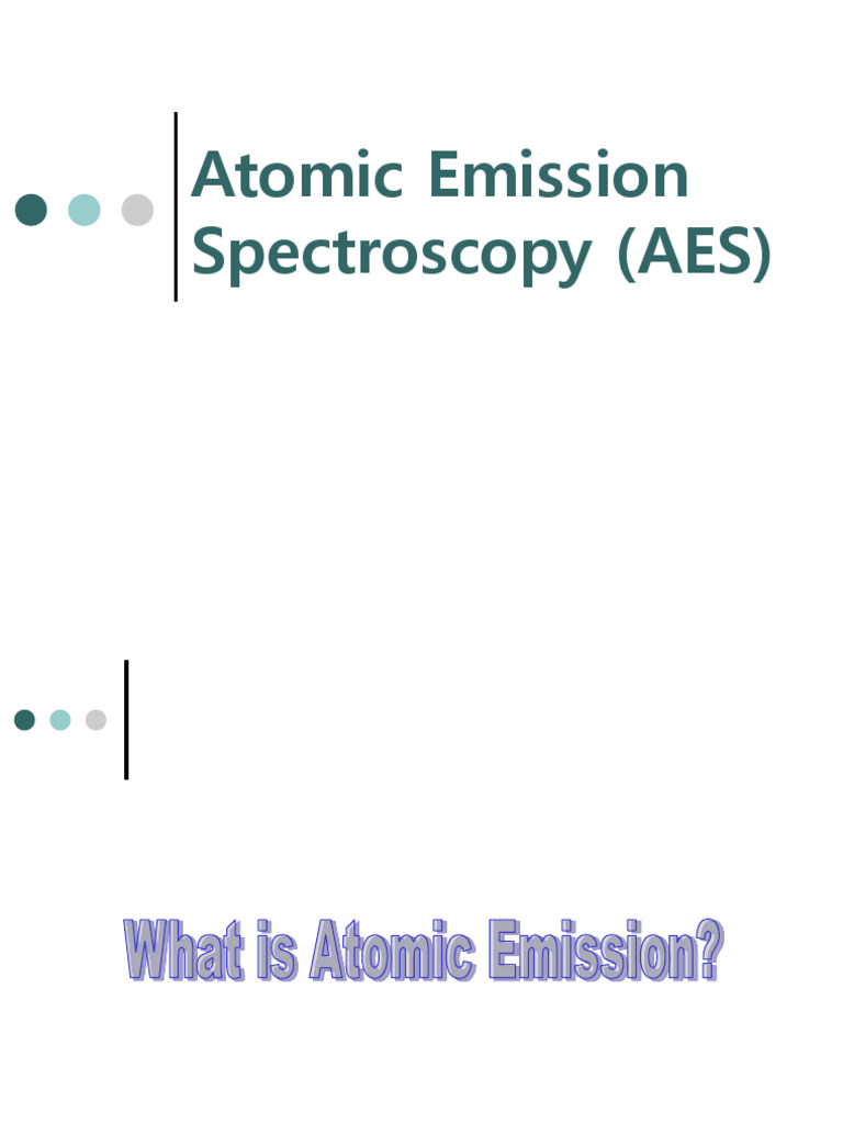 Atomic Emission Spectroscopy | PDF | Emission Spectrum | Atoms