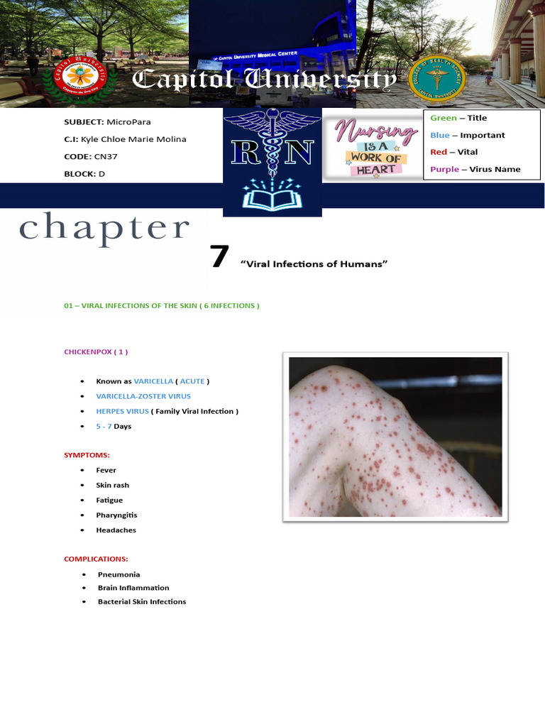 Chapter 7 MicroPara (P.T 1) | PDF | Infection | Smallpox