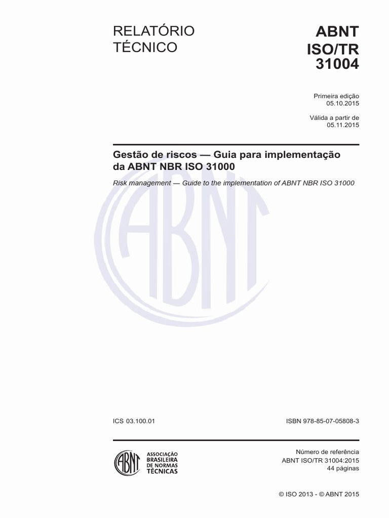 Guia de Implementação da ISO 31004 | PDF