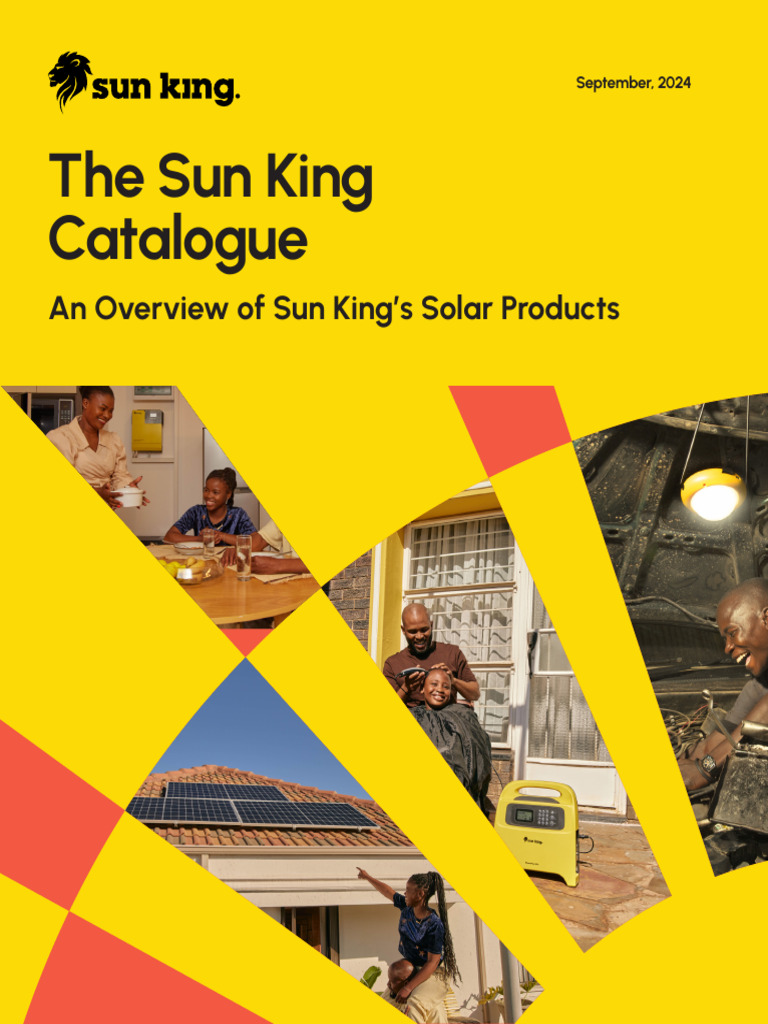 Sun King Solar Products Overview | PDF | Photovoltaic System | Solar Power