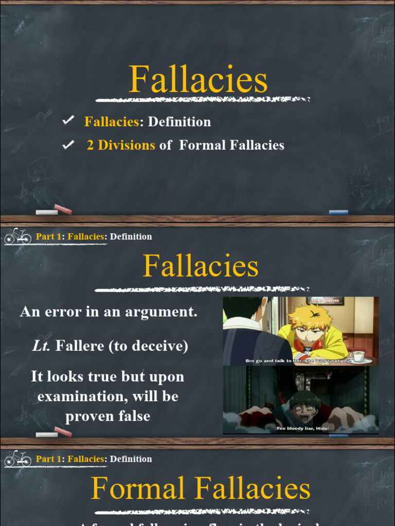 Module 3-Week 10-12 Formal Fallacy | PDF | Fallacy | Argument
