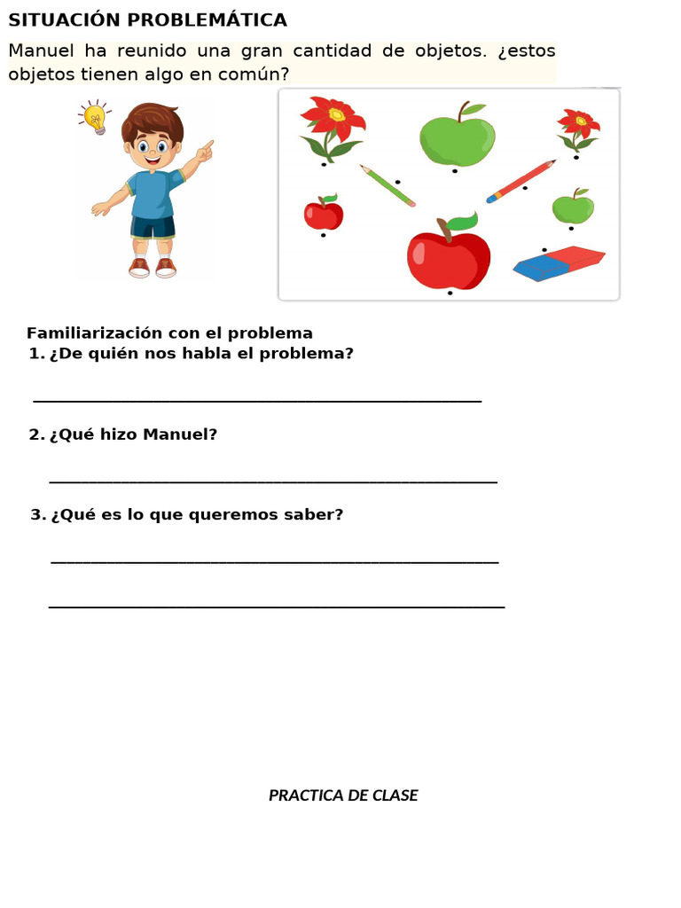 Anexos MAT. Clasificacion de Objetos | PDF