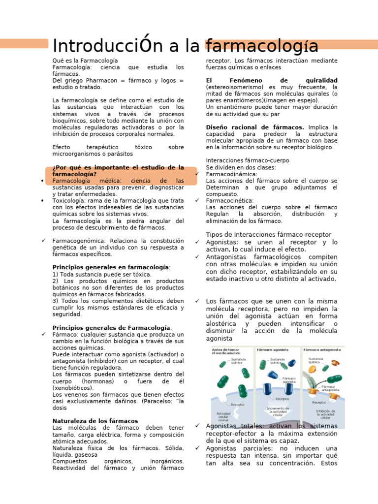 Introducción A La Farmacología | PDF | Citocromo P450 | Farmacología