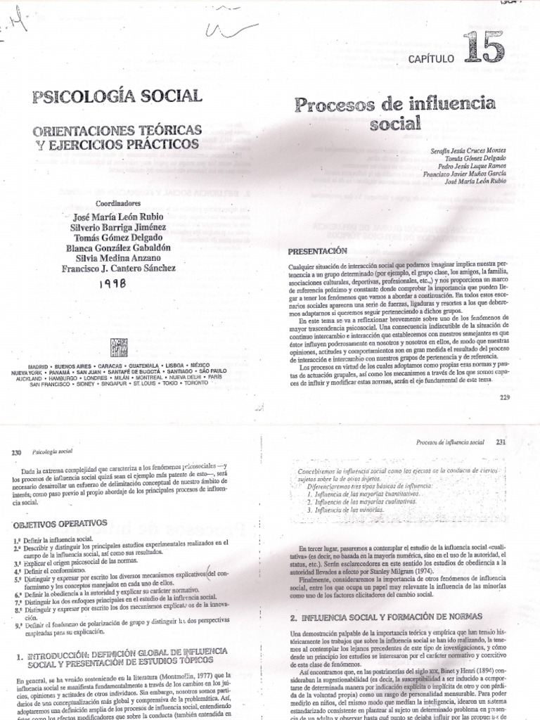 INFLUENCIA SOCIAL - PROCESO DE PP 229-243 | PDF