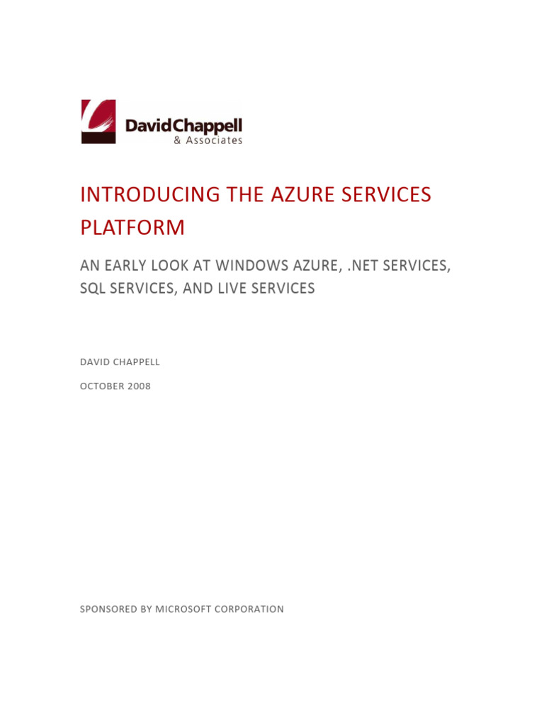 Azure_Services_Platform | PDF | Databases | Cloud Computing