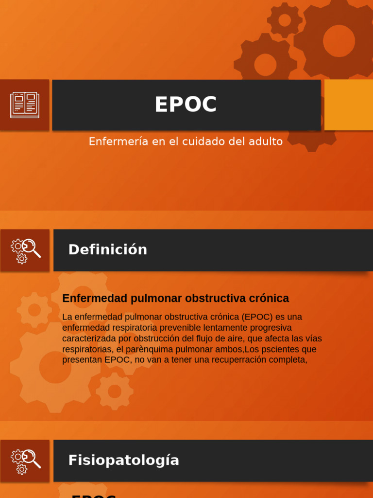 EPOC | PDF | Enfermedad pulmonar obstructiva crónica | Bronquitis