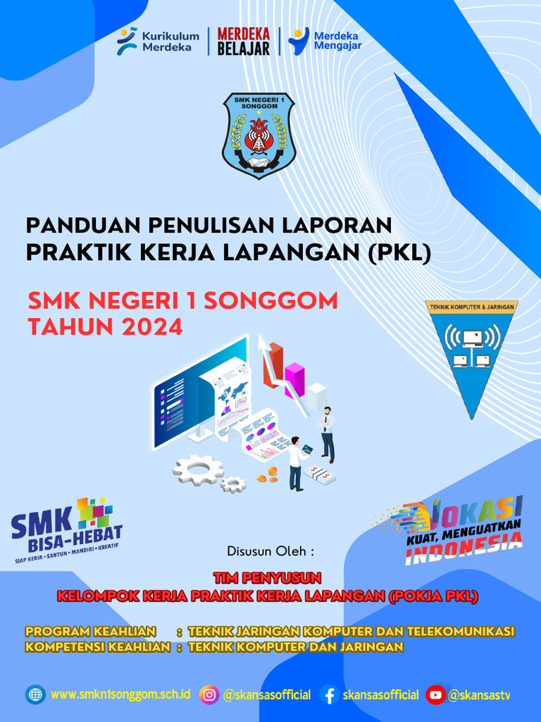 Buku Panduan Penyusunan Laporan PKL 2024 - TKJ 1 | PDF