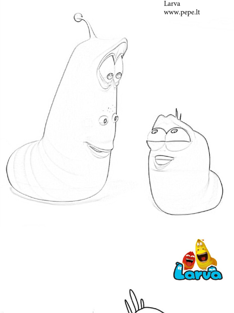 Larva Colorear | PDF