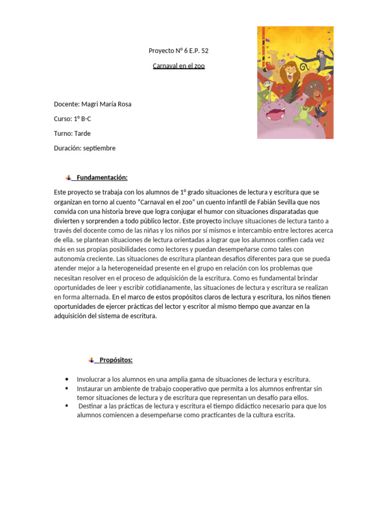 Lectura y escritura en el zoológico | PDF | Comunicación humana | Escritura
