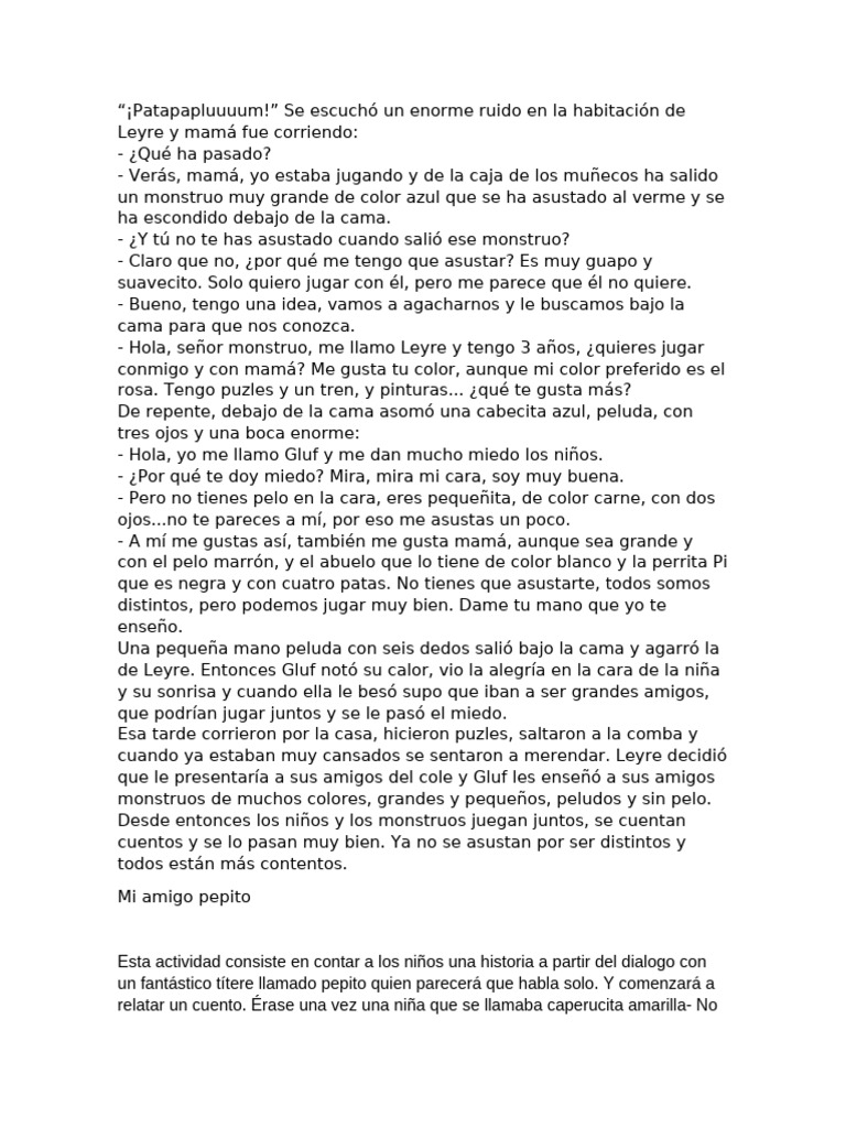 El monstruo azul y Leyre | PDF