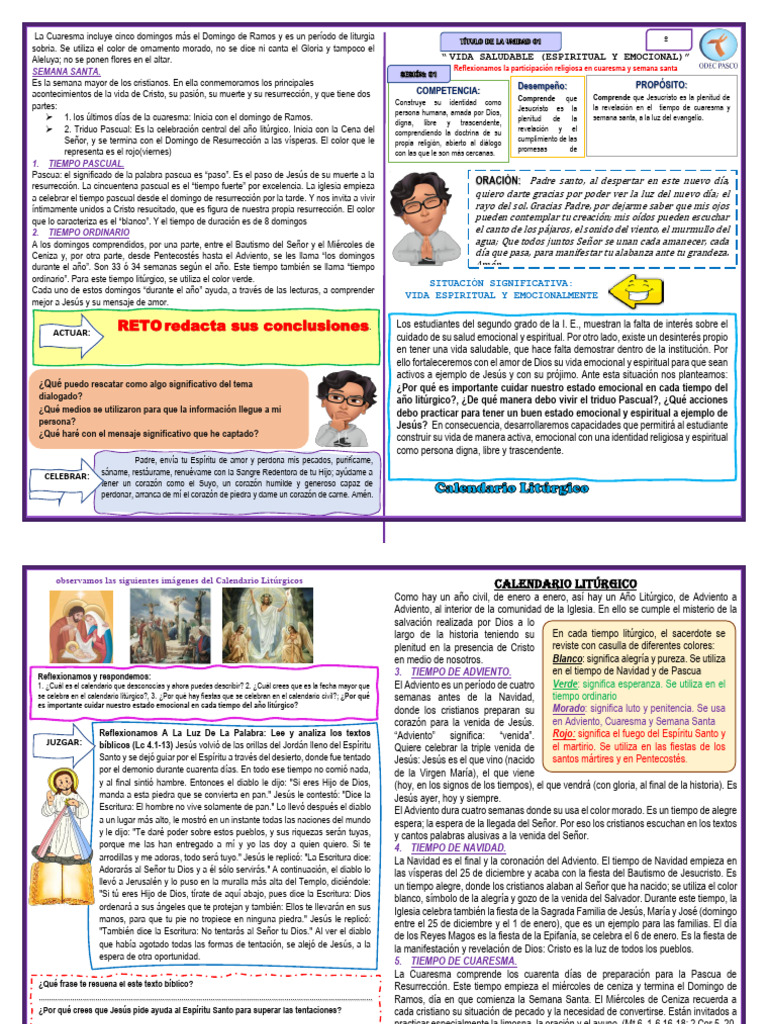 2do Semana Santa | PDF | Pascua de Resurrección | Año litúrgico
