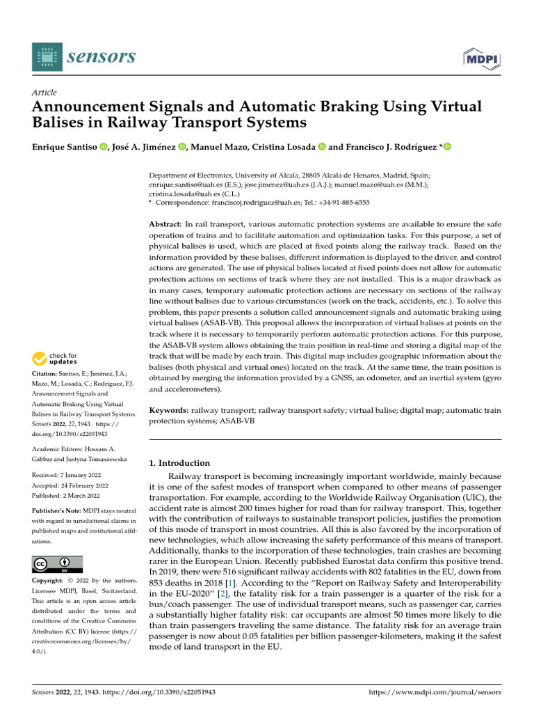 Announcement Signals and Automatic Braking Using V | PDF