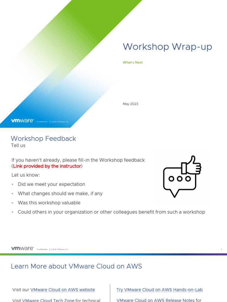 M13 - Workshop Wrap-Up | PDF | Cloud Computing | Amazon Web Services
