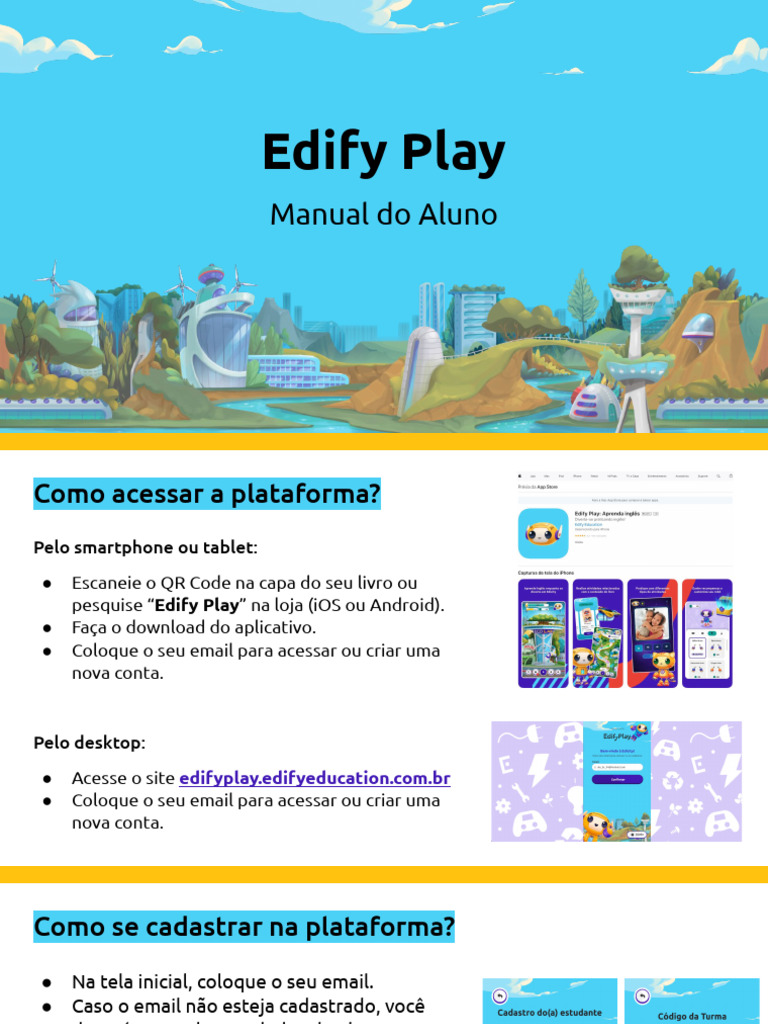 Manual Edify Play | PDF | Aplicativo para celular | Computadores móveis