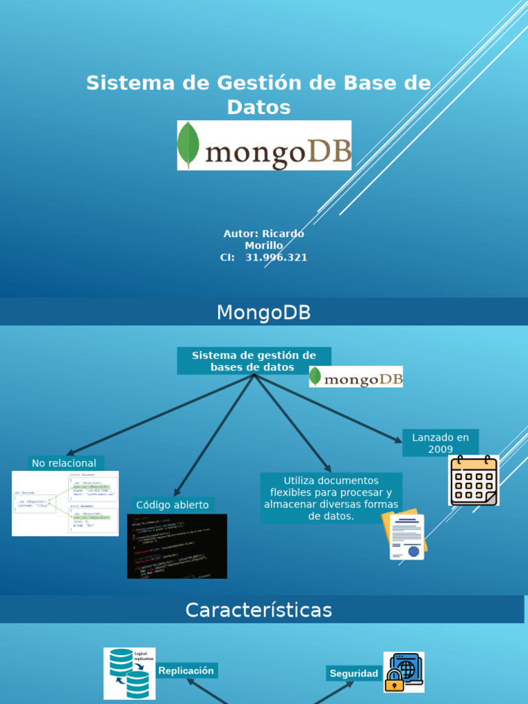 Presentacion Base de Datos | PDF | Mongo Db | Ingeniería Informática