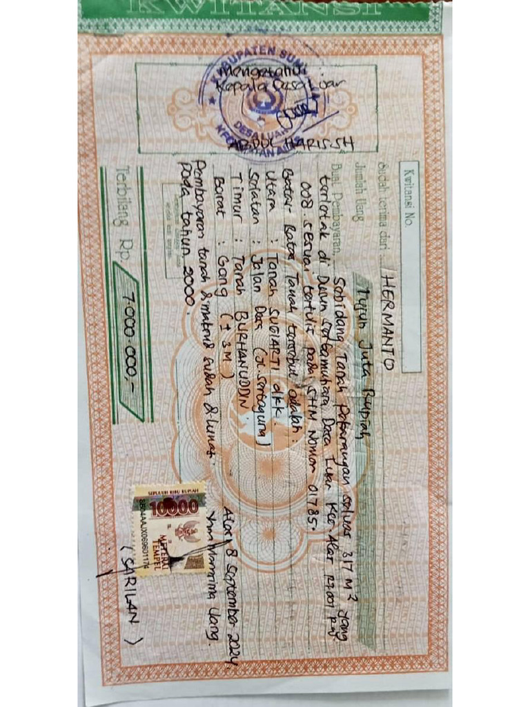 Kwitansi 1758 | PDF