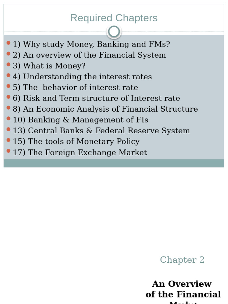 Chapter 2 - Overview Financial System | PDF | Stocks | Bonds (Finance)