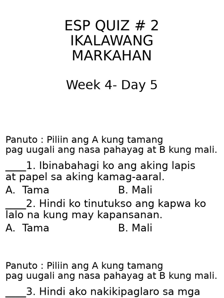 Esp Quiz 2 | PDF