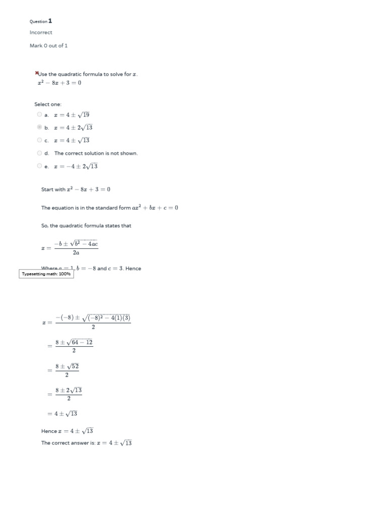 1D Solving Quadratics With Real and Complex Roots | PDF | Quadratic ...