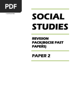BGCSE Social Studies Past Papers 2007-2012 | PDF | Botswana | Governance