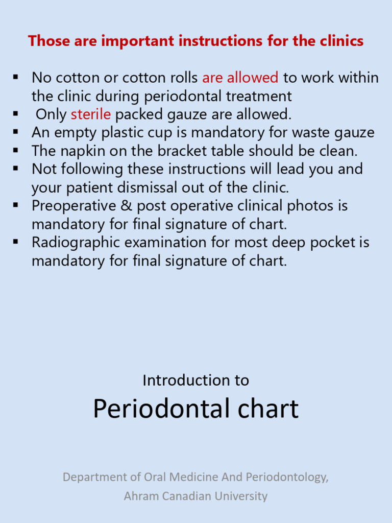 ACU Perio Chart - 2 (2) (Autosaved) | PDF | Periodontology | Dentistry ...