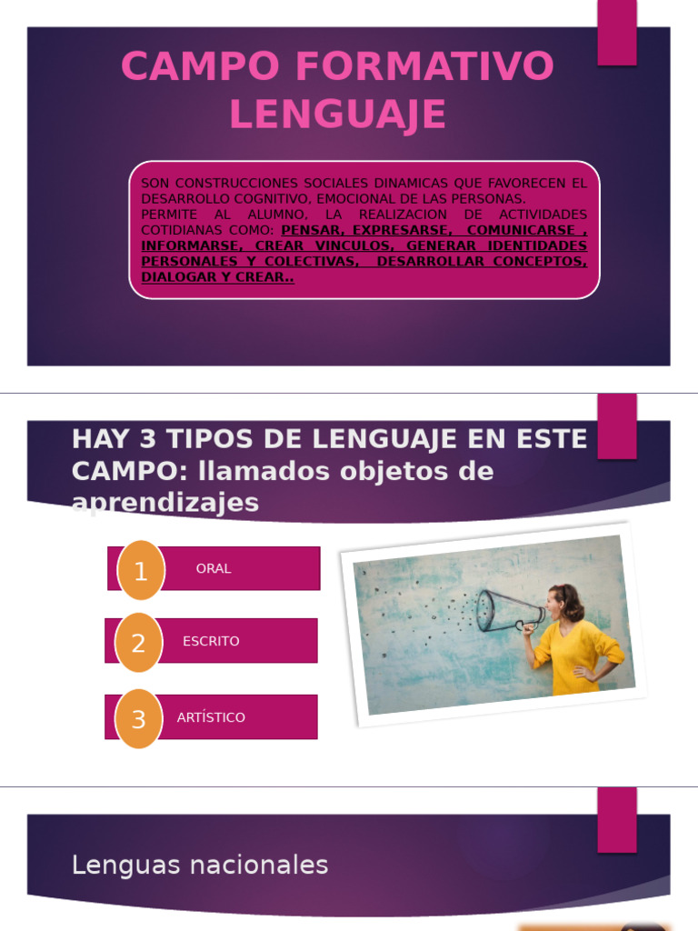 Campo Formativo Lenguaje. Presentacion Cte Quinta Sesion | PDF | Escritura | Comunicación