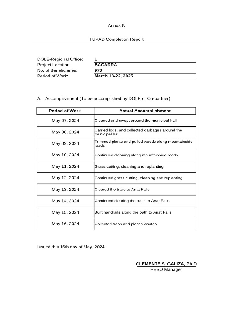 Completion Report | PDF