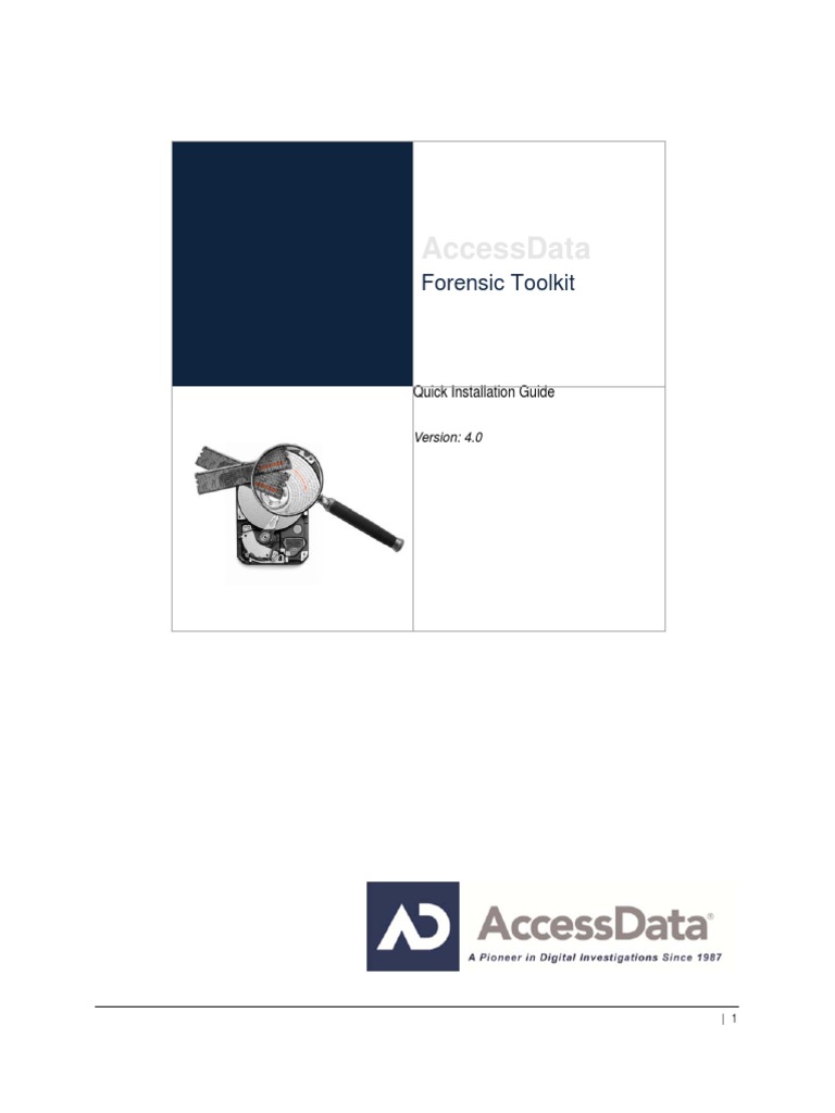 FTK Quick Install Guide 4 | PDF | Installation (Computer Programs) | Databases