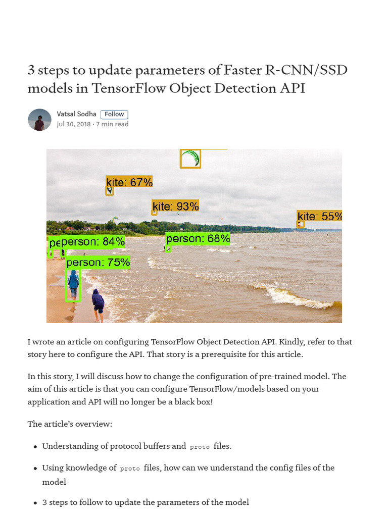 3 steps to update parameters of Faster R-CNN_SSD models in TensorFlow Object Detection API | PDF ...