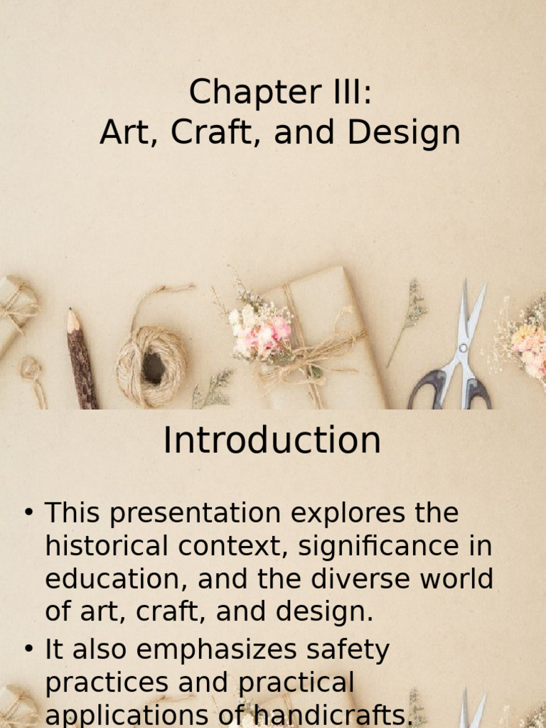 Art, Craft, and Design in Education | PDF | Crafts | Design