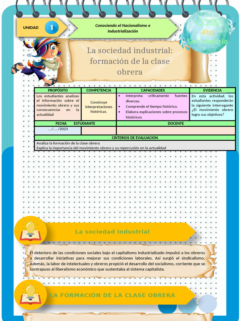 Ficha de Actividad CCSS 4°-Semana 3 | PDF | Trabajo infantil | Industria textil