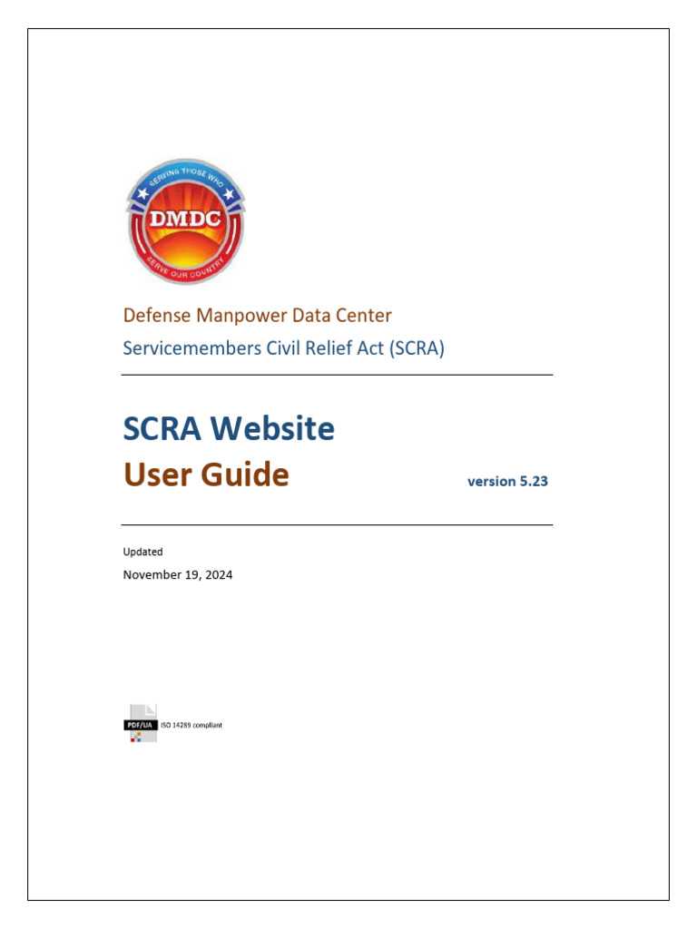 SCRA_User_Guide | PDF | Password | Login
