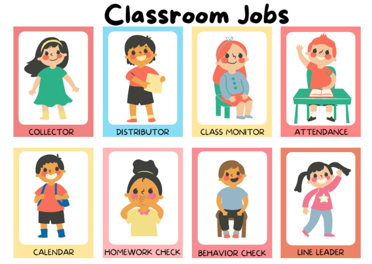 Classroom Jobs and Responsibilities Guide | PDF
