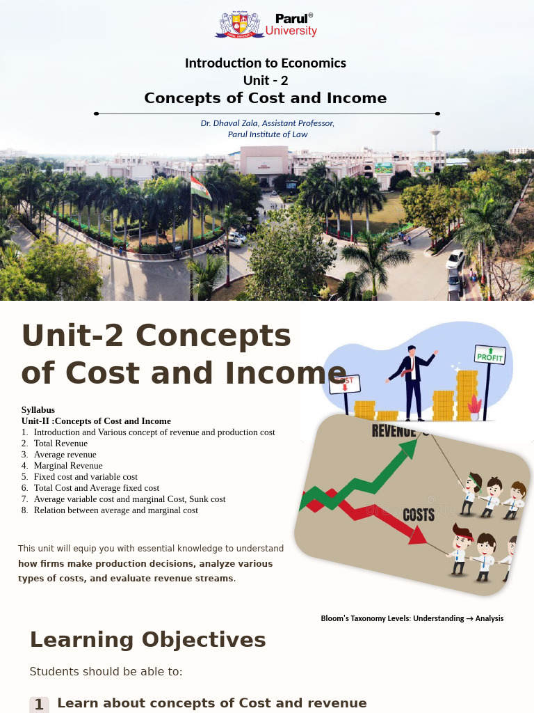 Understanding Cost and Income Concepts | PDF | Cost | Expense