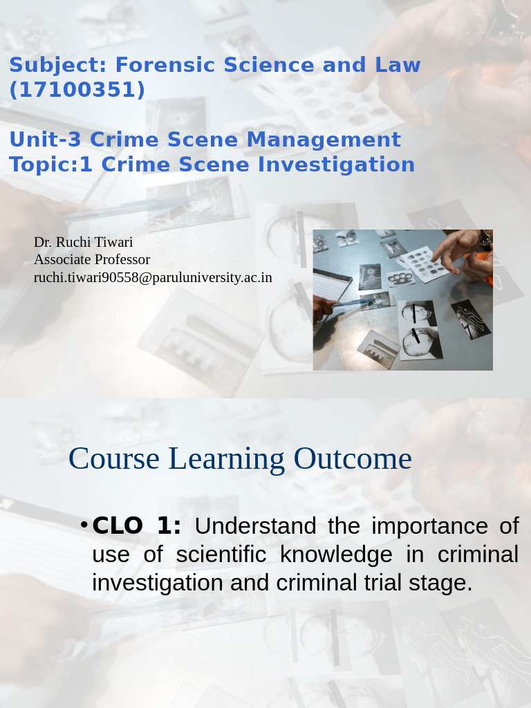 Forensic Methods | PDF | Crime Scene | Forensic Science
