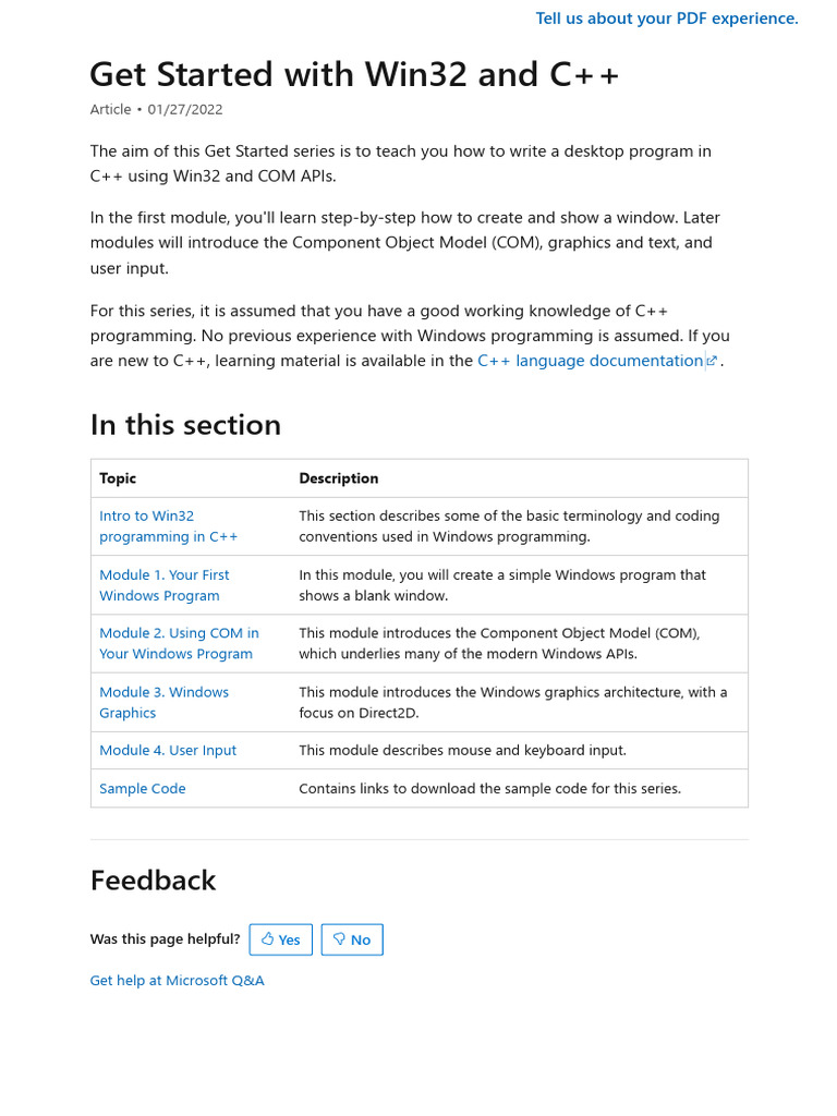 Windows Win32 Learnwin32 | PDF | Boolean Data Type | Window (Computing)